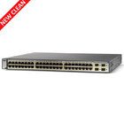 Layer 3 Cisco 48 Port 10 Gigabit Switch Catalyst 3750 Series WS-C3750G-48PS-E