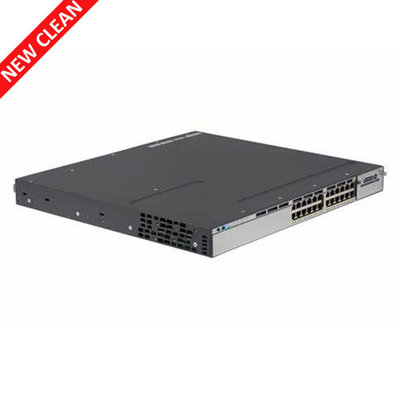 Managed 24 Port Cisco Network Switch WS-C3750X-24T-E 3750X Series 10/100/1000Mbps