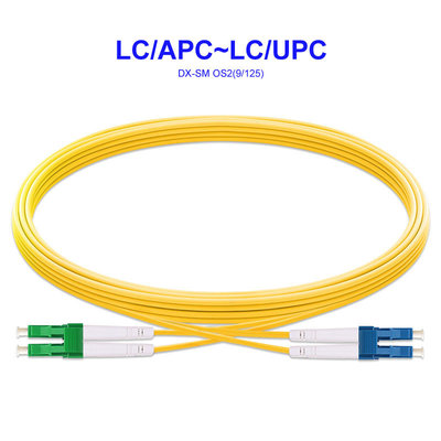 Fiber Optic Cable LC/APC~LC/UPC Single Mode Duplex Core OS2 LSZH customize