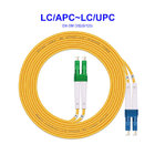 Fiber Optic Cable LC/APC~LC/UPC Single Mode Duplex Core OS2 LSZH customize