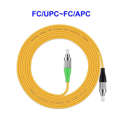 Optical Fiber Cable FC/APC~FC/UPC Single Mode Single Core OS2 LSZH Customize