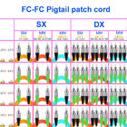 Optical Fiber Cable FC/APC~FC/UPC Single Mode Single Core OS2 LSZH Customize