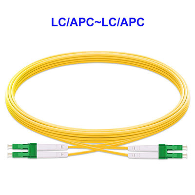 LSZH LC/APC Fiber Optic Network Cable Duplex Core OS2 OFNP 2 Core