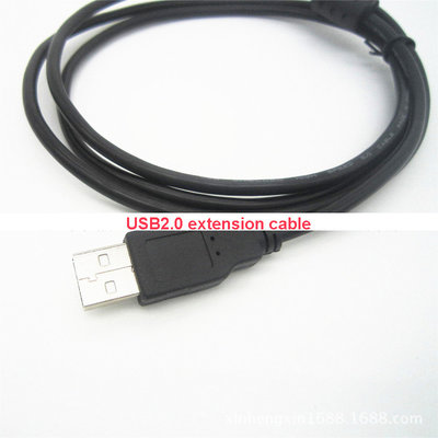 28awg USB2.0 Male To Female Data Cable Pure Copper Shield OD 4.5mm