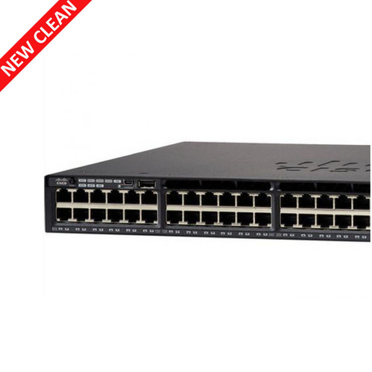 48 Port Ethernet Cisco Catalyst 3650 Switch WS-C3650-48TQ-E For Network Equipment