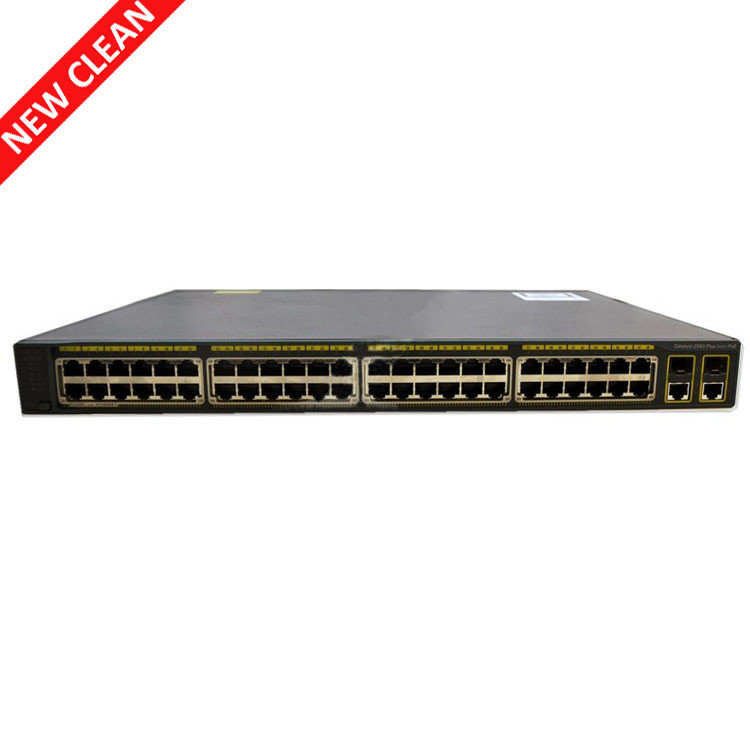 SFP Network 48 Port Poe Gigabit Switch , Cisco Poe Powered Switch WS-C2960+48PST-L