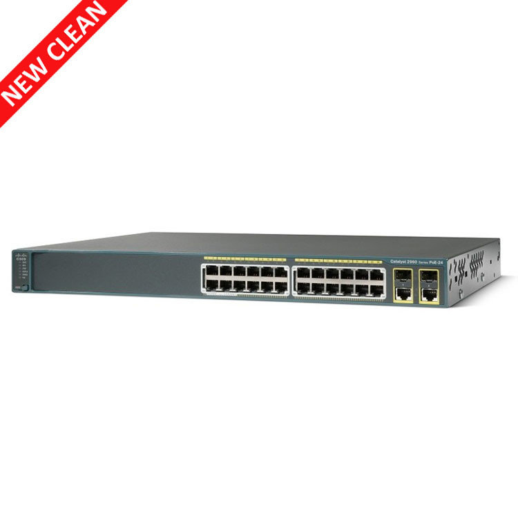 POE Ethernet Networking Cisco Catalyst 2960 Switch 48 Port WS-C2960-24PC-S