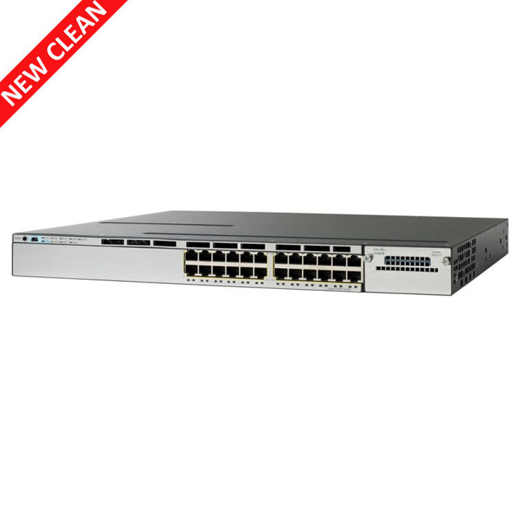 Gigabit PoE Network Cisco Network Switch WS-C3750X-24P-S Cisco 3750X 24 Port