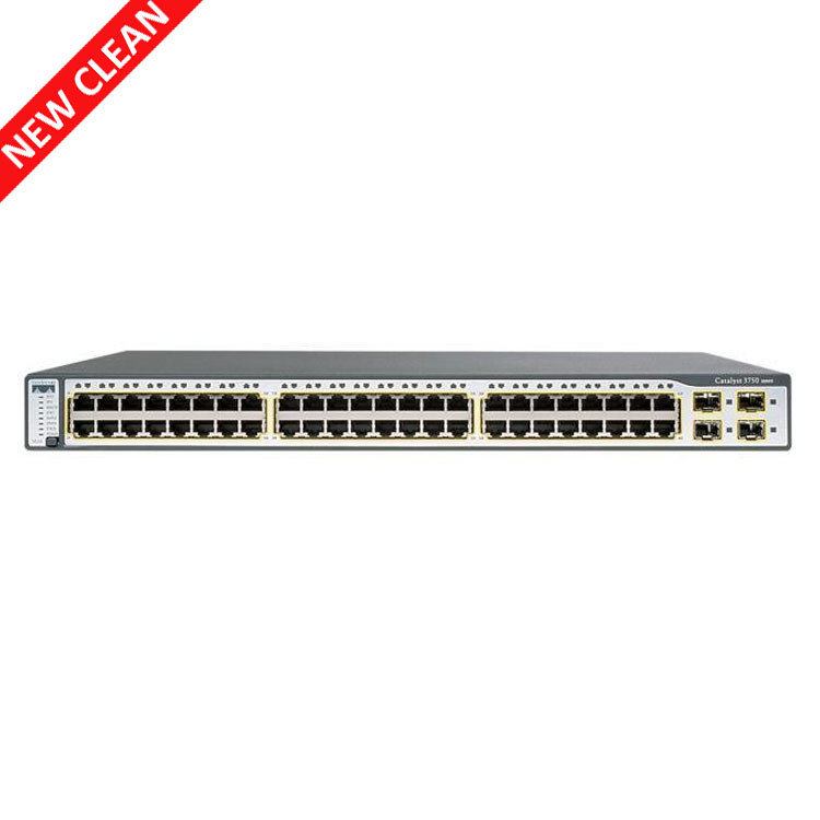 10/100/1000Mbps Cisco Network Switch 3750X Core WS-C3750X-48T-S 48 Port Durable