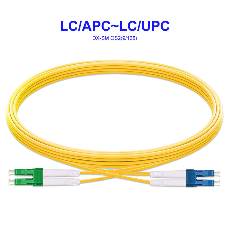 Fiber Optic Cable LC/APC~LC/UPC Single Mode Duplex Core OS2 LSZH customize