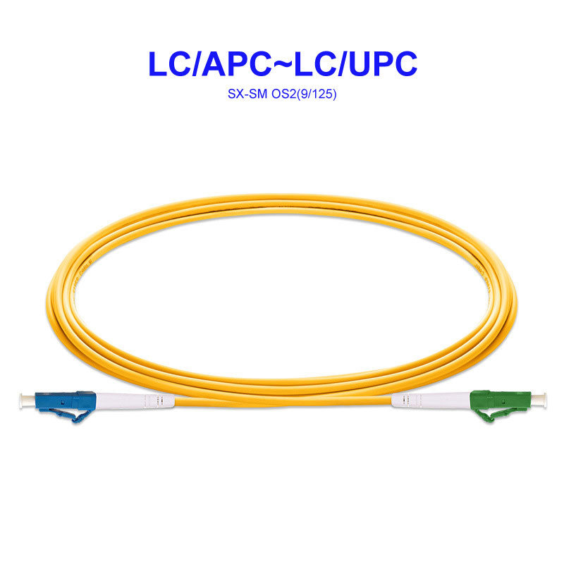 LC/APC~LC/UPC OS2 Optical Fiber Cable Single Mode LSZH 1550nm