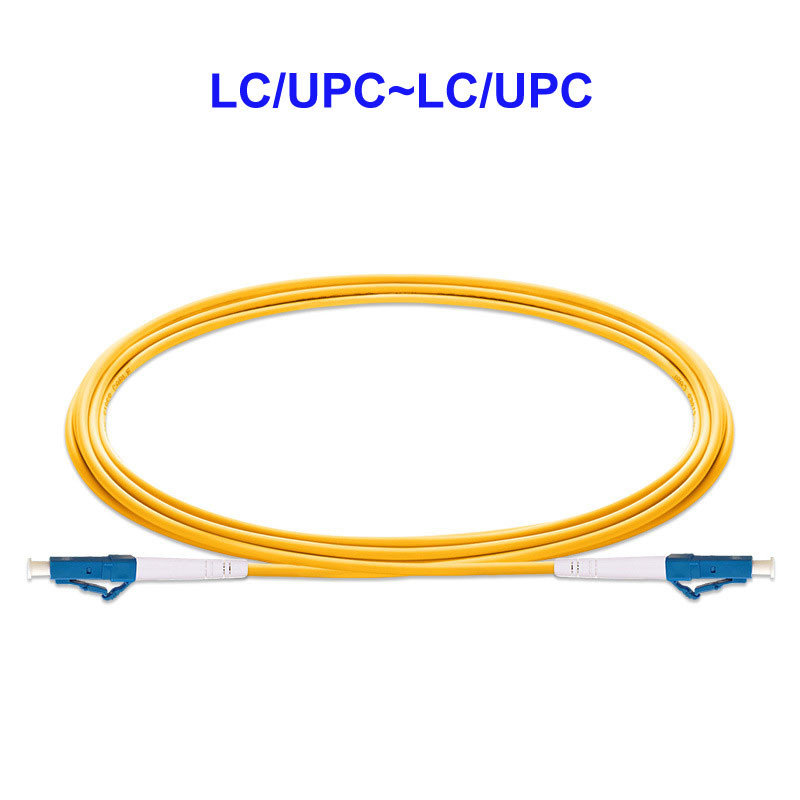 OS2 OFNP Ceramic Ferrule Fiber Optic Network Cable LC/UPC~LC/UPC