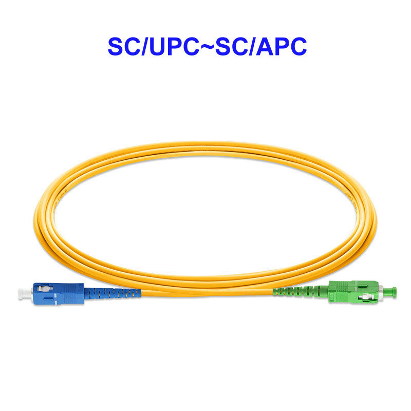 1310nm SC/UPC~SC/APC Fiber Patch Cables Single Mode OS2 LSZH 1 Core